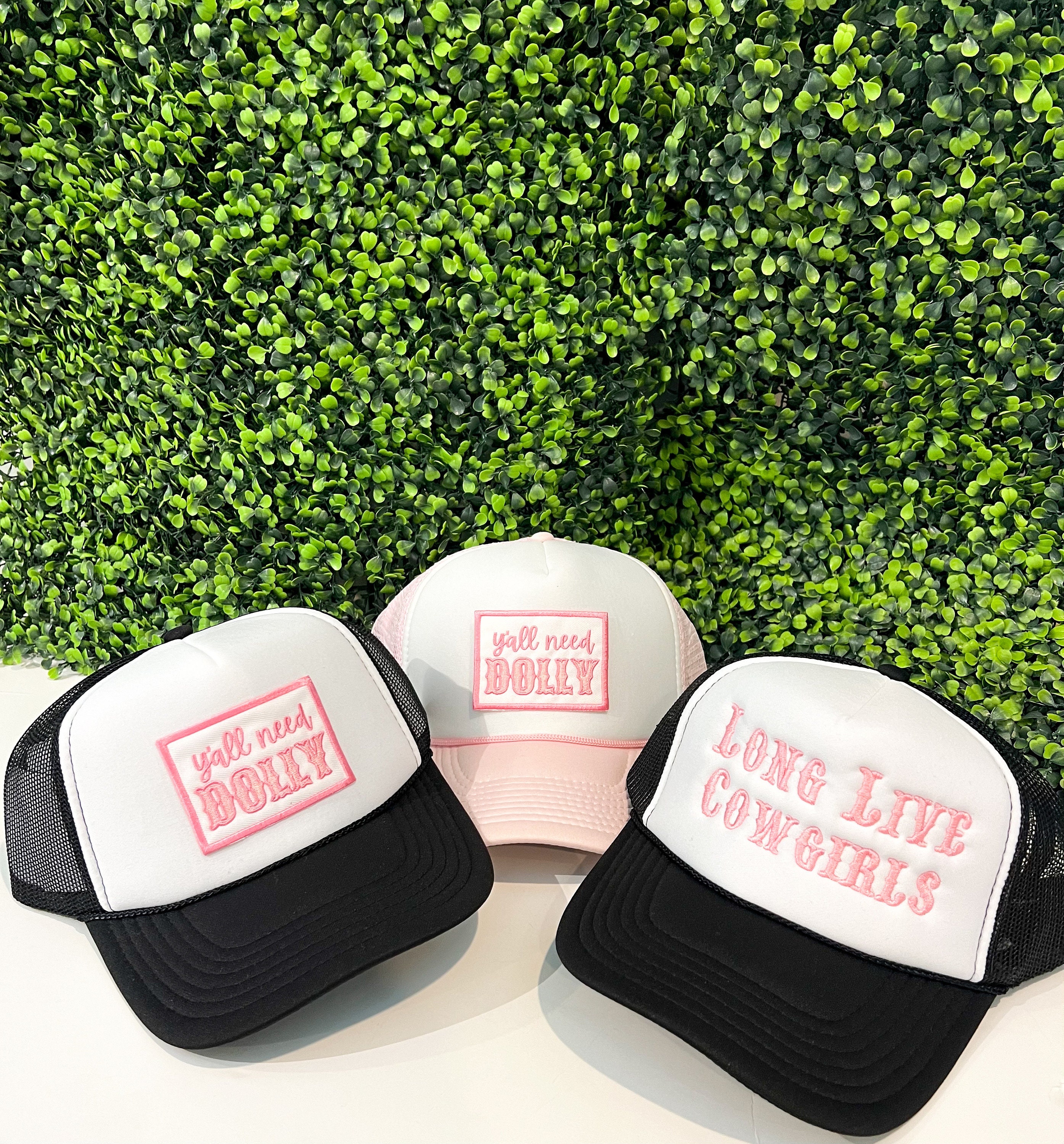 Y’all Need Dolly Trucker Hat With Pearl Chain - Custom Colors - Etsy
