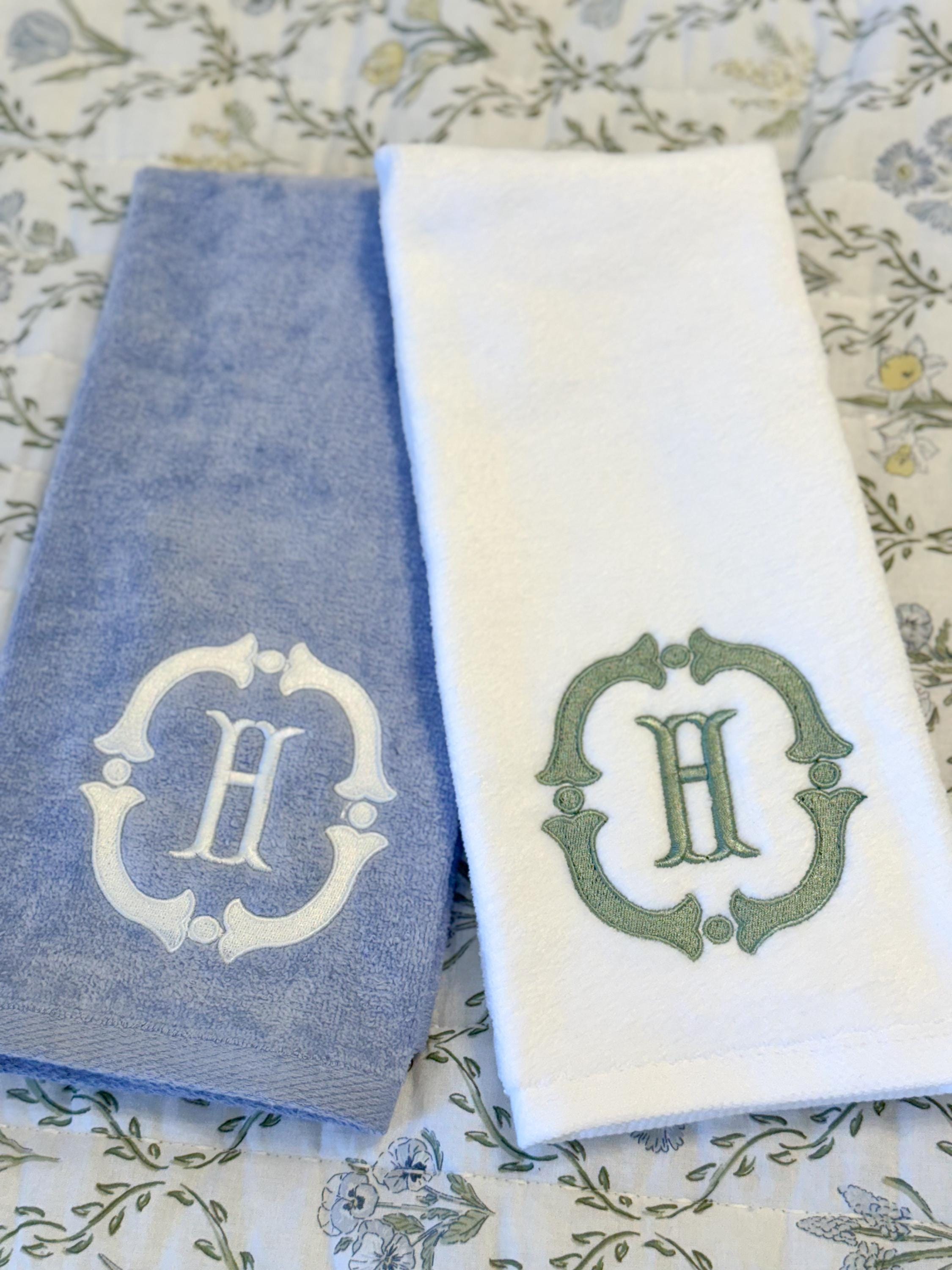 Guest Hand Towel With Monogram - Personalized Home Decor - Etsy