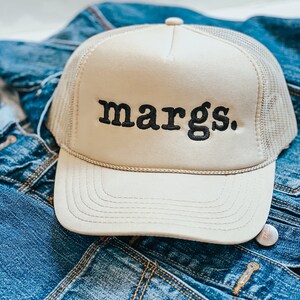 Margs Trucker Hat - Custom Colors - Foam Vintage Trucker Hat Unisex ...