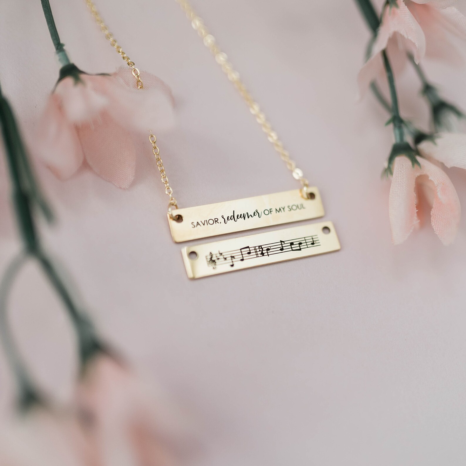 Savior Redeemer of My Soul Reversible Hymn Necklace LDS Gift - Etsy