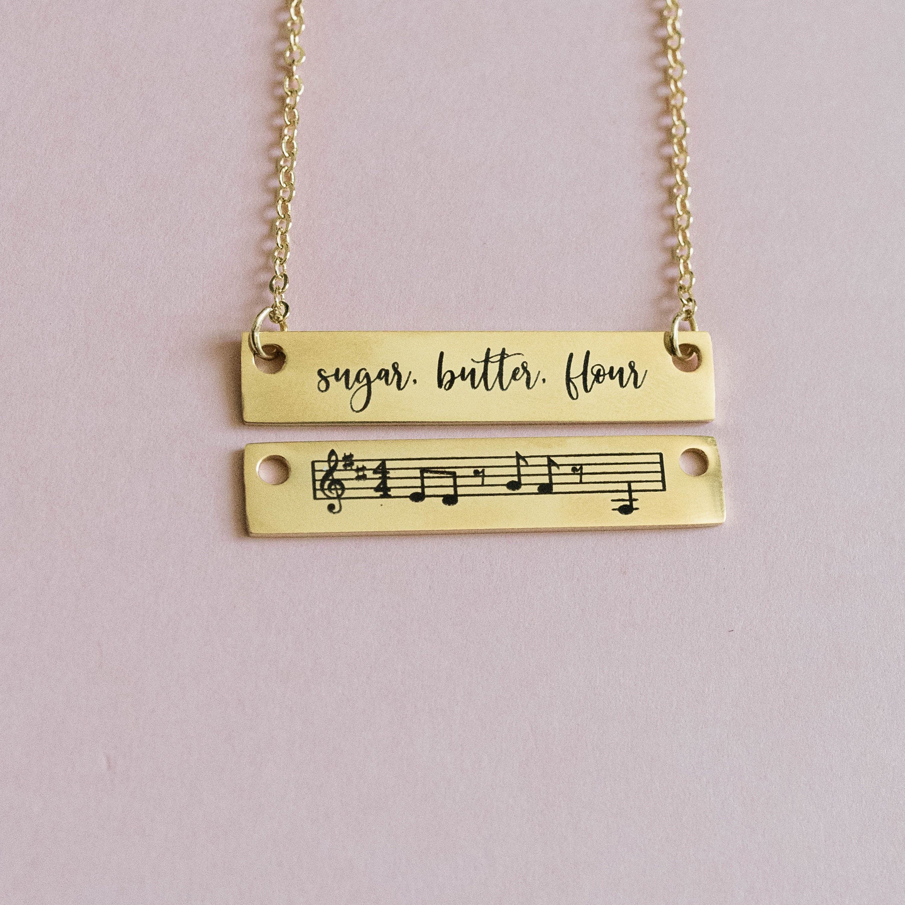 Sugar Butter Flour Reversible Necklace WAITRESS THEMED | Etsy