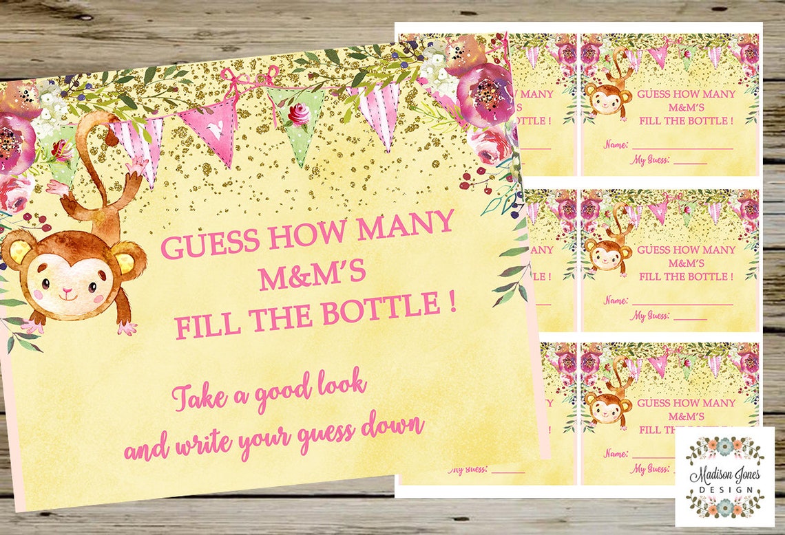 Guess How Many M&ms In The Baby Bottle Printable - Printable Word Searches