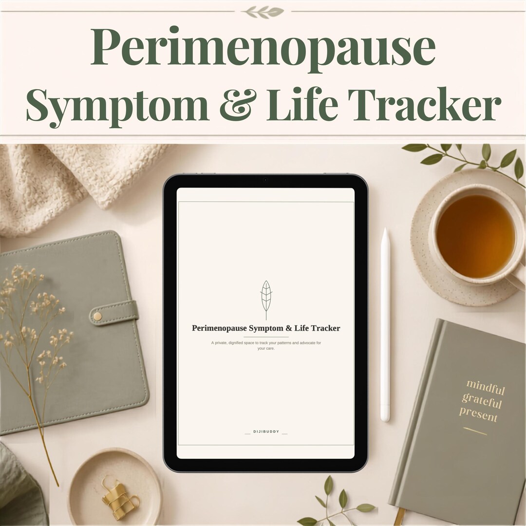 Perimenopause Symptom Tracker Digital Goodnotes Planner, Menopause ...