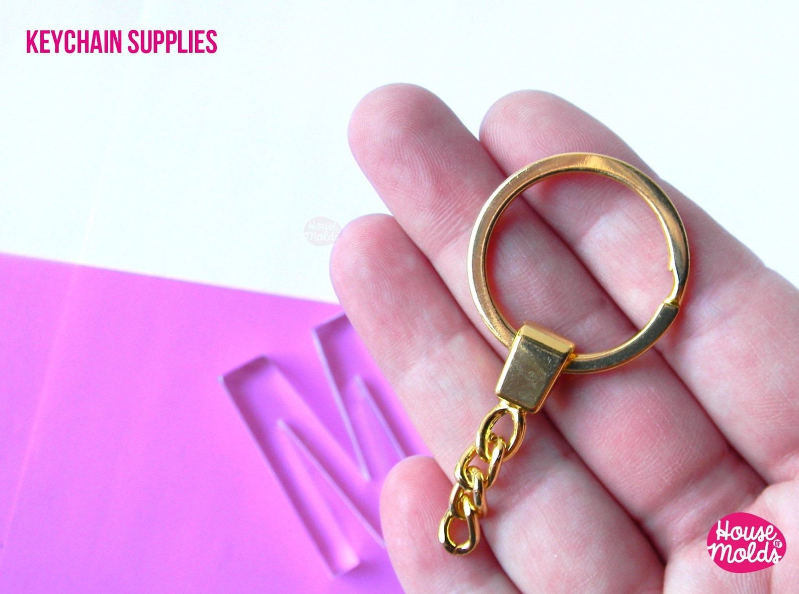 Keychains Supplies 4 Colours to Choose Keychain Making With - Etsy