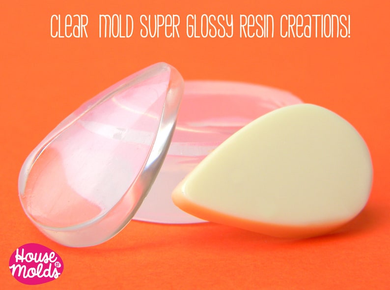 25 Mm Flat Drop Clear Mold ,drop Transparent Mold to Make Resin ...