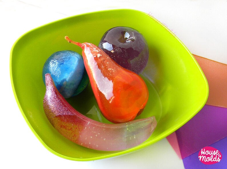Real Size Apple Fruit Clear Silicone Mold 70 Mm X 75 Mm 3d Apple Glossy ...