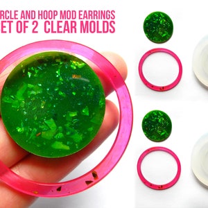 Hoops and Circles Mod Earrings 2 Clear Molds ,endless Combinations Easy ...