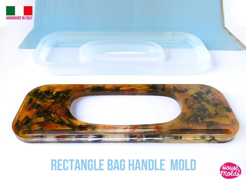 Rectangle Bag Handles Clear Mold , Handles Measurements 18,8 Cm X 7 Cm ...