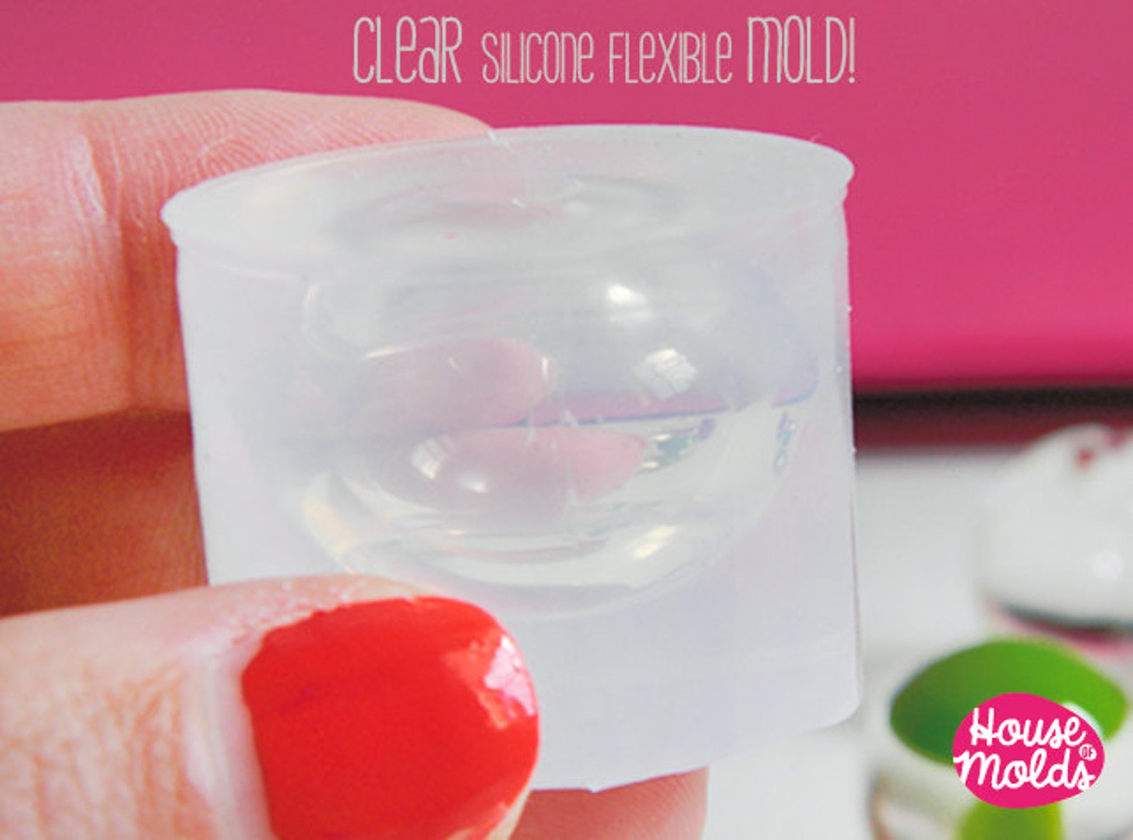 2 Stampi Trasparenti per Sfere,stampi per 2 Sfere Da 20 Mm - Etsy