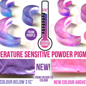 2 Colours Temperature Sensitive Special Powder Pigments , Colour 1 at ...