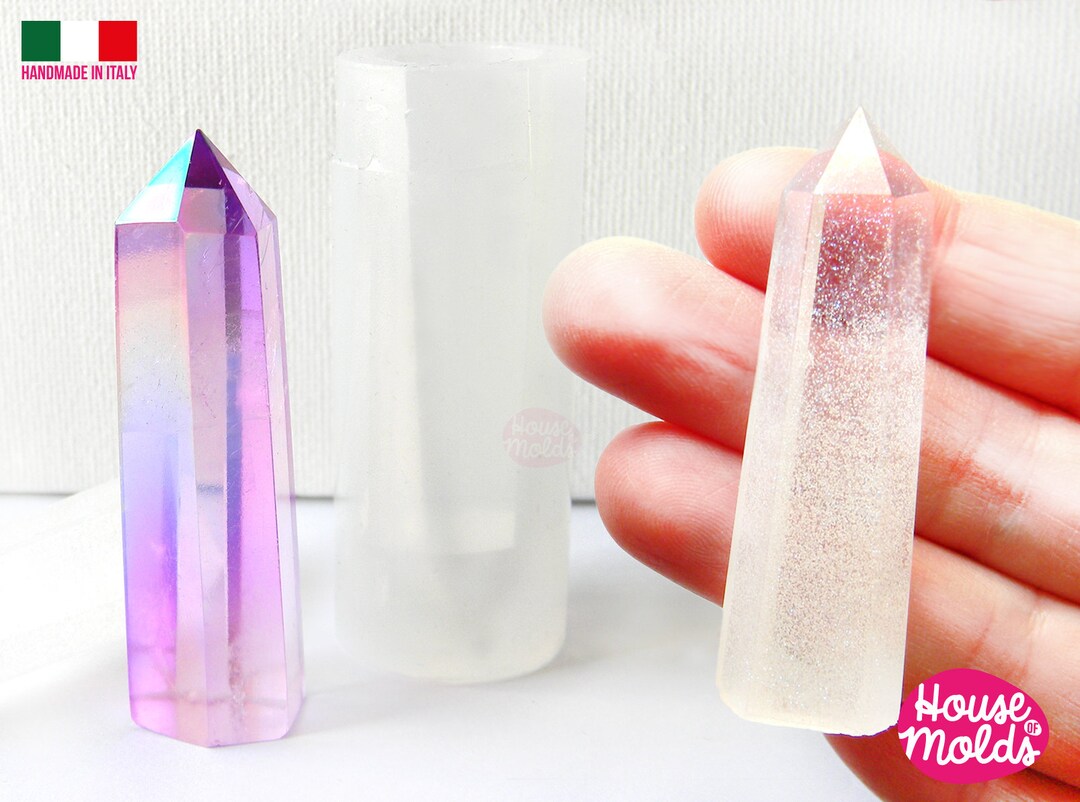 Free Standing Big Crystal Prism Clear Silicone Mold-hexagonal Natural ...