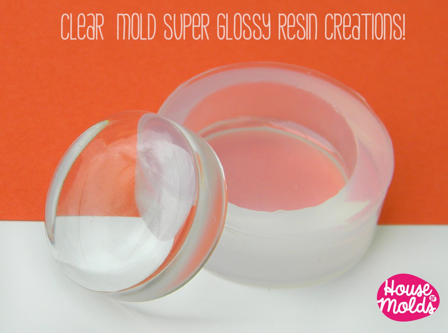 24 Mm Flat Circle Clear Silicone Mold transparent Round Mold | Etsy