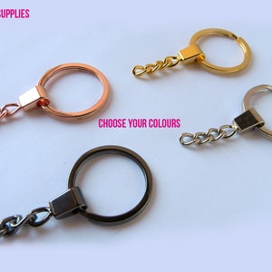 Keychains Supplies 4 Colours to Choose- Keychain Making With Split Ring ...