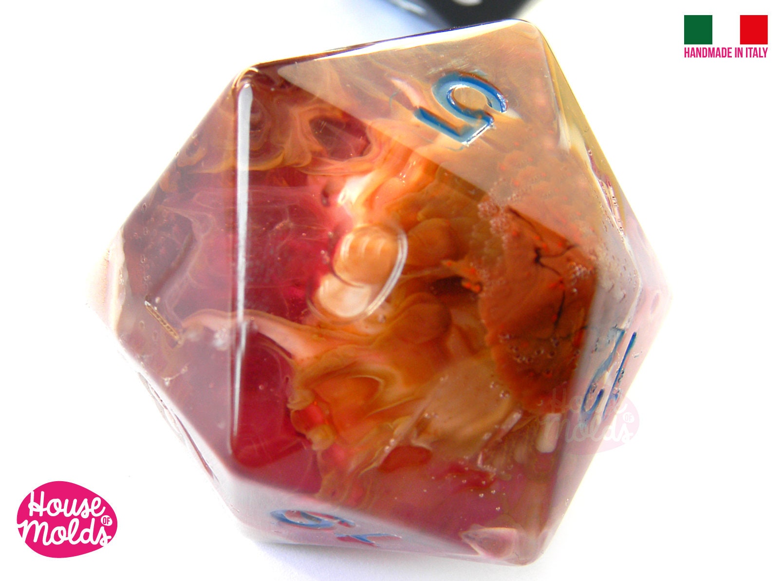 D20 Big Dice Mold 5 X 6 Cm Clear Silicone Molds HOUSE OF MOLDS - Etsy