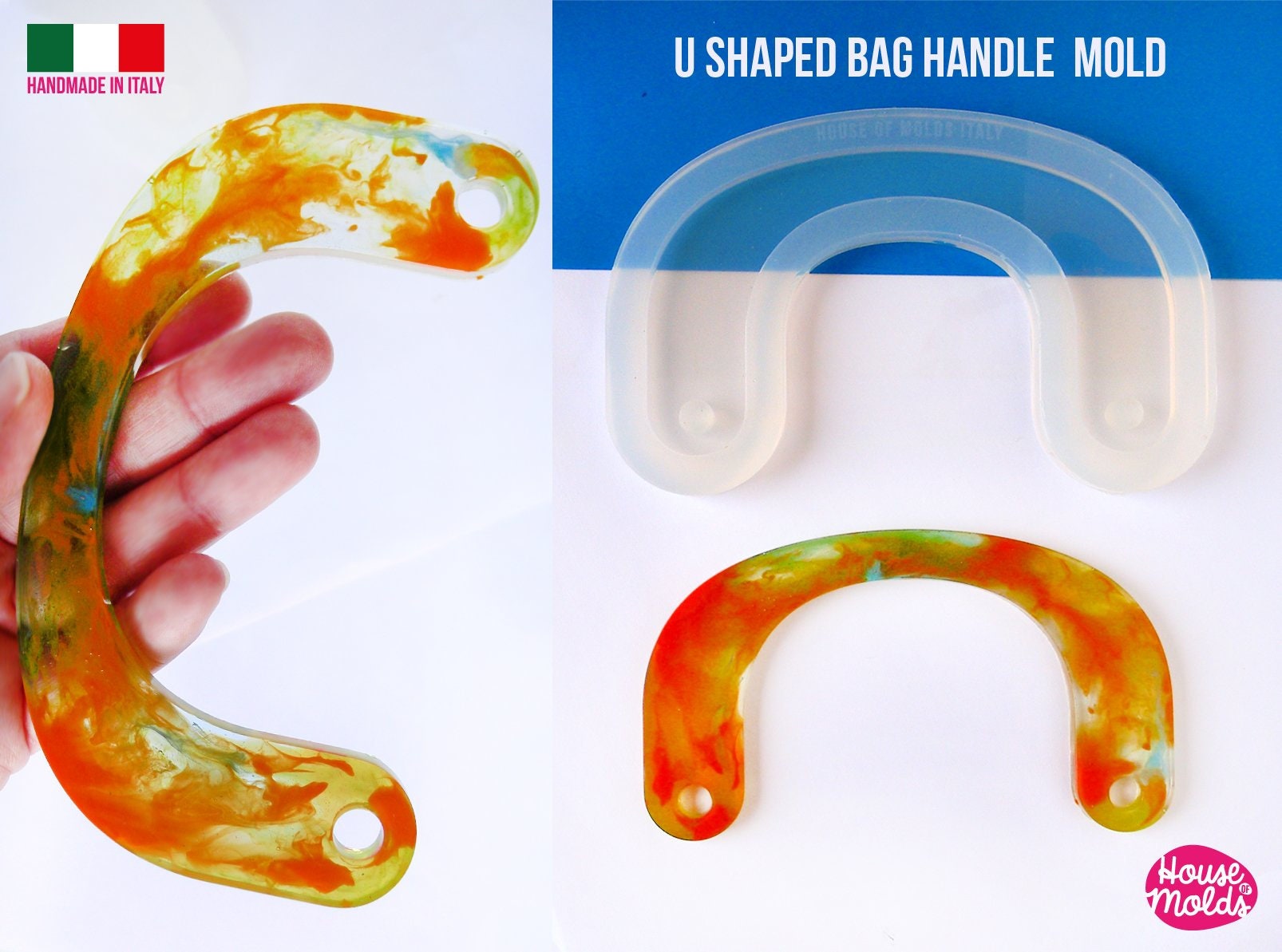 U-shaped Bag Handles Clear Mold Handles Measurements 142 Cm - Etsy