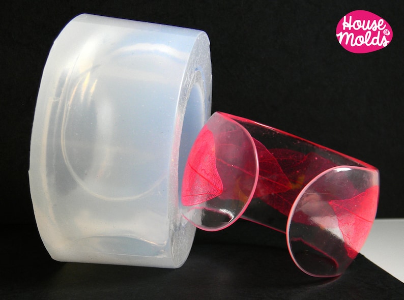 Rounded Cuff Bangle Clear Mold, Flexible Silicone Mold for Resin ...