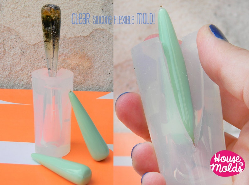 1 Smooth Drop Clear Mold Large Size Single Mold for 3D Drops | Etsy