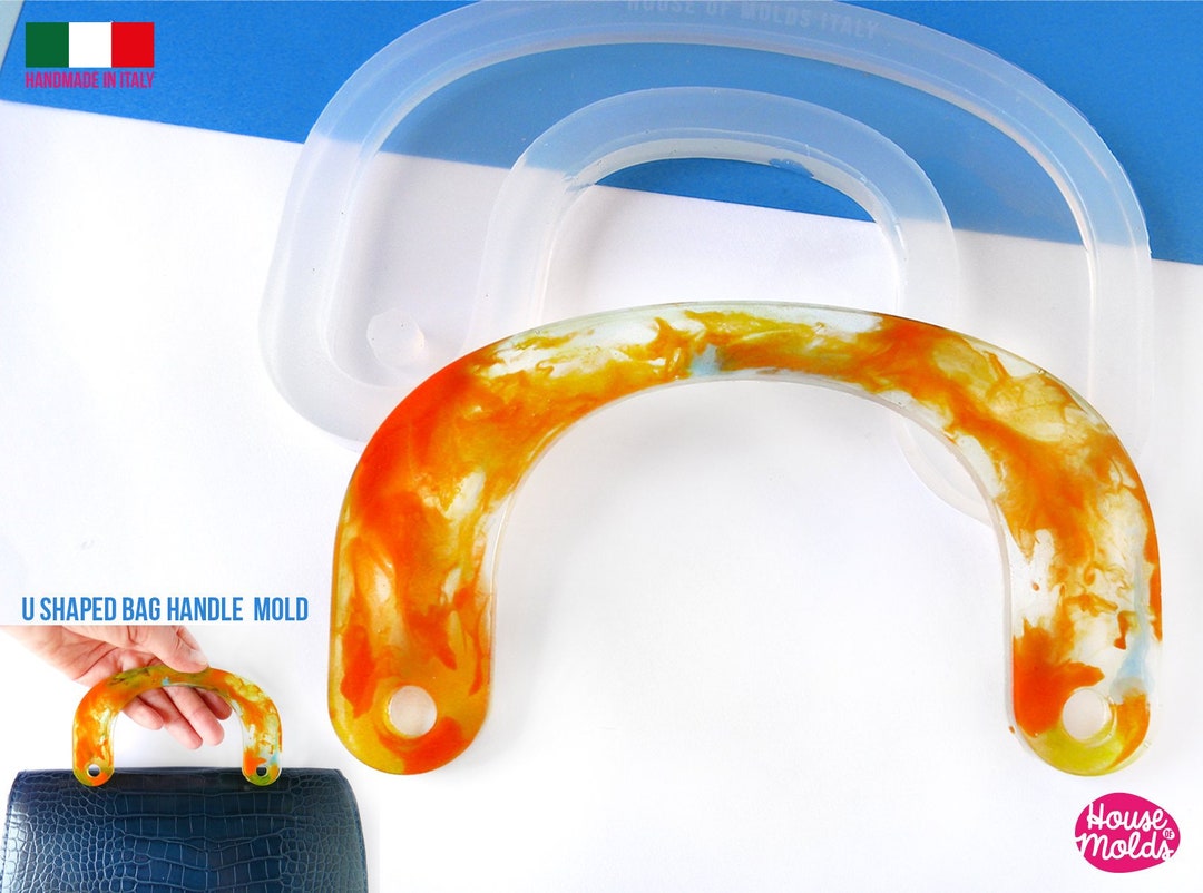 U-shaped Bag Handles Clear Mold , Handles Measurements 14,2 Cm X 8 Cm ...