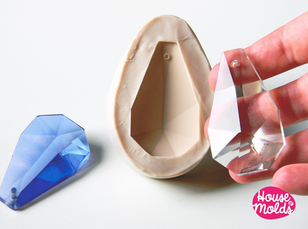Big Teardrop Cristal Mold, Mold for Earrings ,pendants, Decoration ...