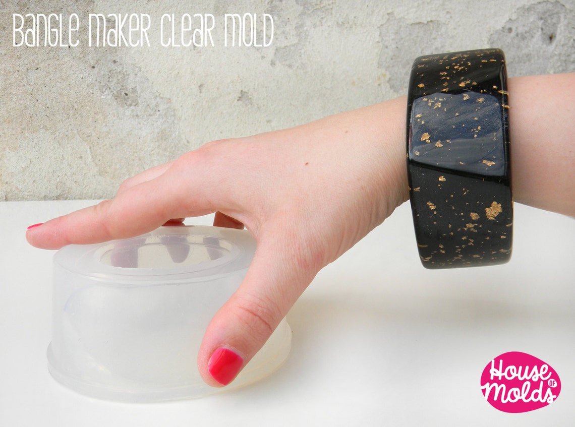 Squared Tall Bold Bangle Clear Mold resin Bangle Mold 38 Cm - Etsy