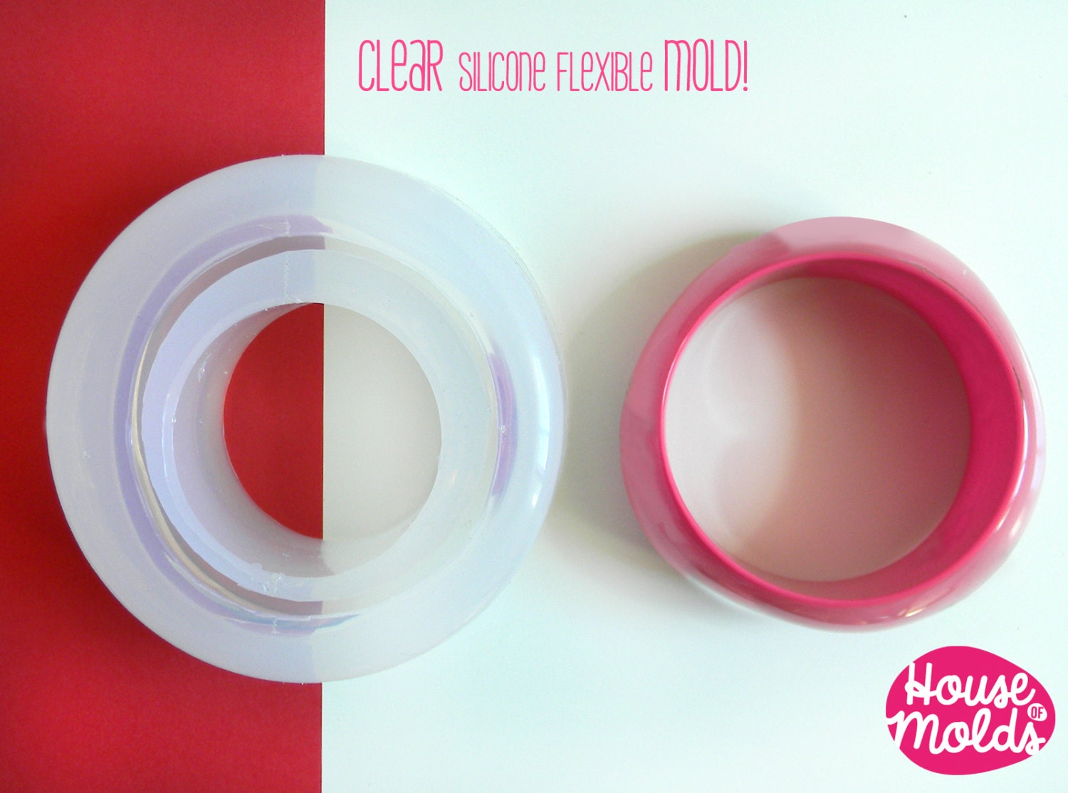 Wavy Bold Bangle Clear Mold Flexible Silicone Mold for Resin - Etsy