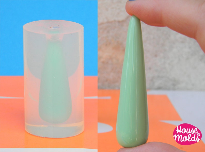 1 Smooth Drop Clear Mold Large Size Single Mold for 3D Drops - Etsy
