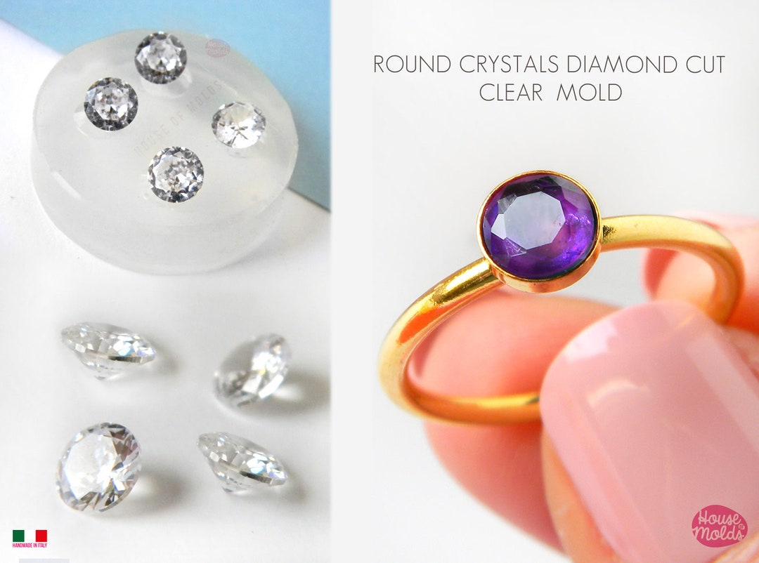 Round Cut Diamond - 4 Cavities Mold for Your Precious Keepsakes - From ...