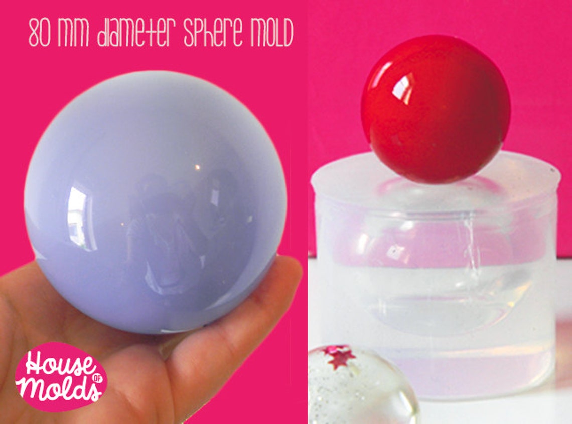 Clear Mold for BIG Sphere 8 Cm Diameter mold for Resin Ball - Etsy