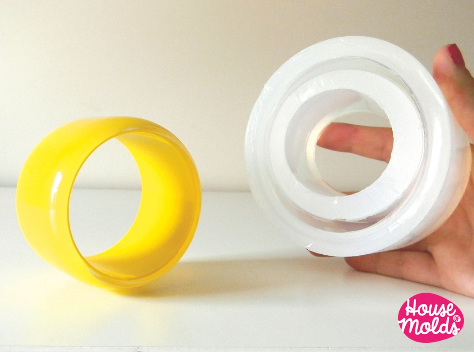 Chunky Tall Bangle Clear Mold resin Bangle Mold-68 Cm Inner - Etsy