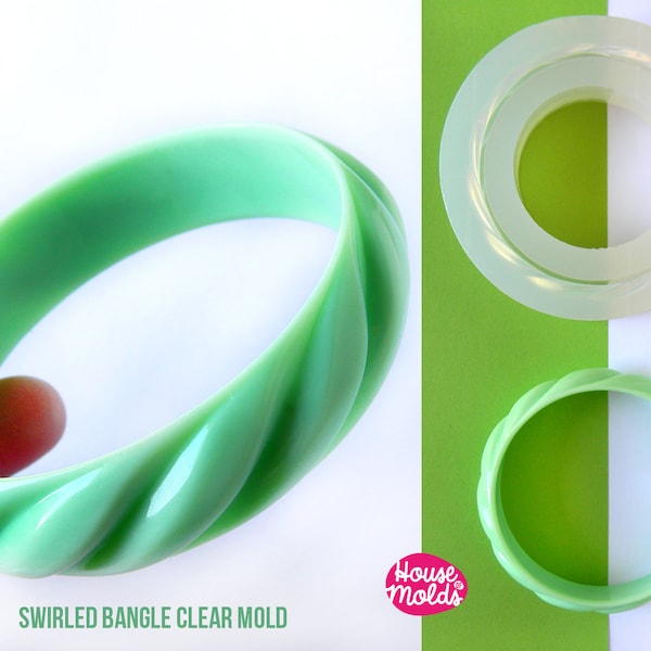 Swirl Resin Bangle - Etsy