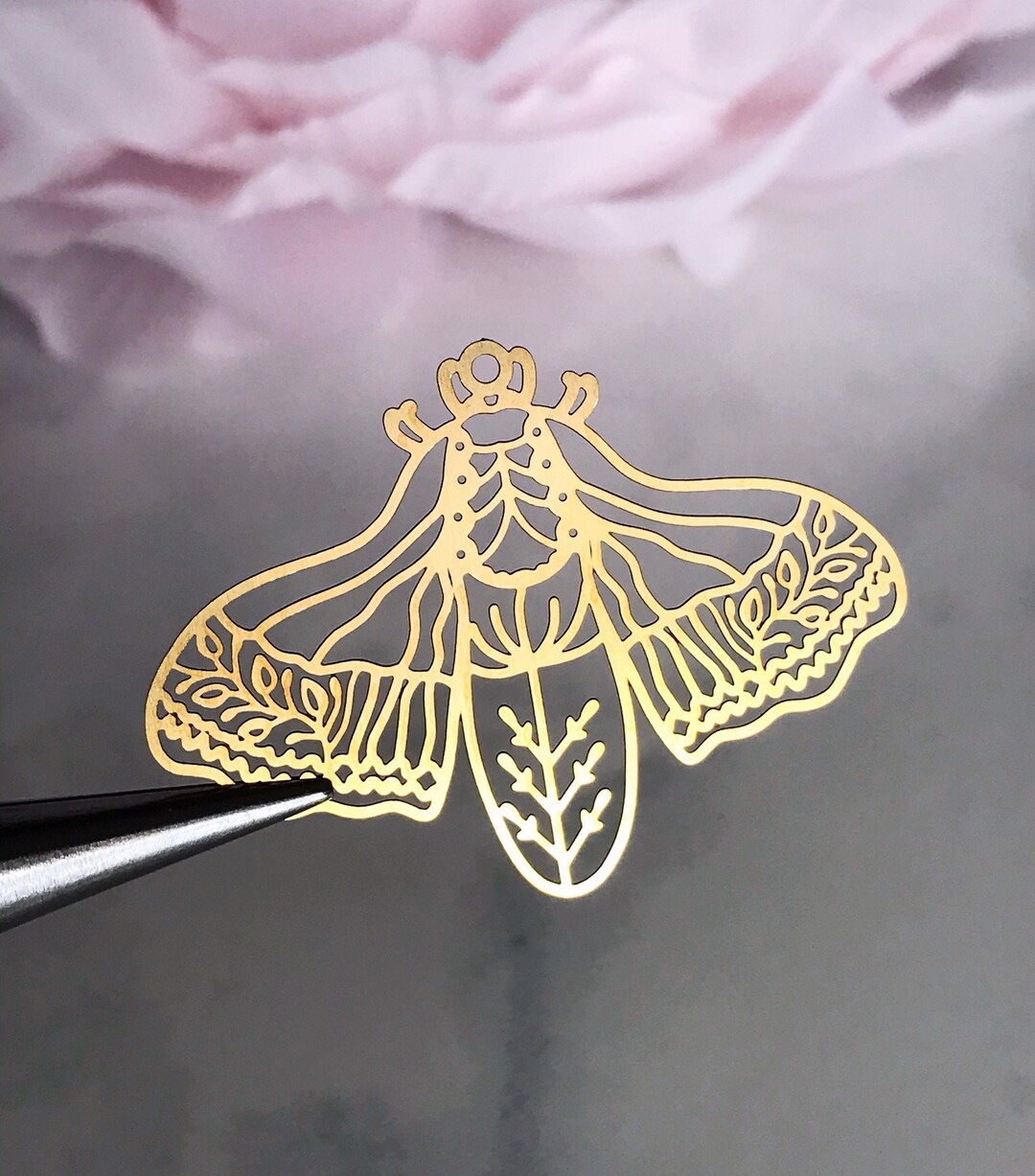 Brass Butterfly Charm Moth Bee Fly Insect Earring Finding Laser Cut ...