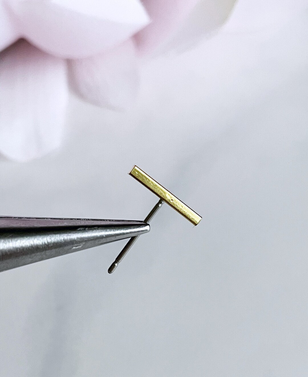 Brass Earring Posts Bar Stud Post Stainless Steel 12mm Earring Backs ...