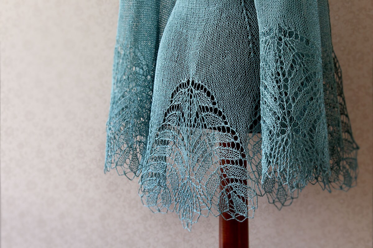 Handknitted Lace Linen Shawl Made to Order in Any Colour - Etsy