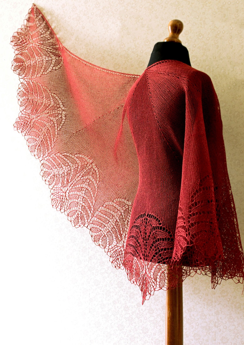 Hand Knitted Lace Linen Shawl Made to Order in Any Color - Etsy