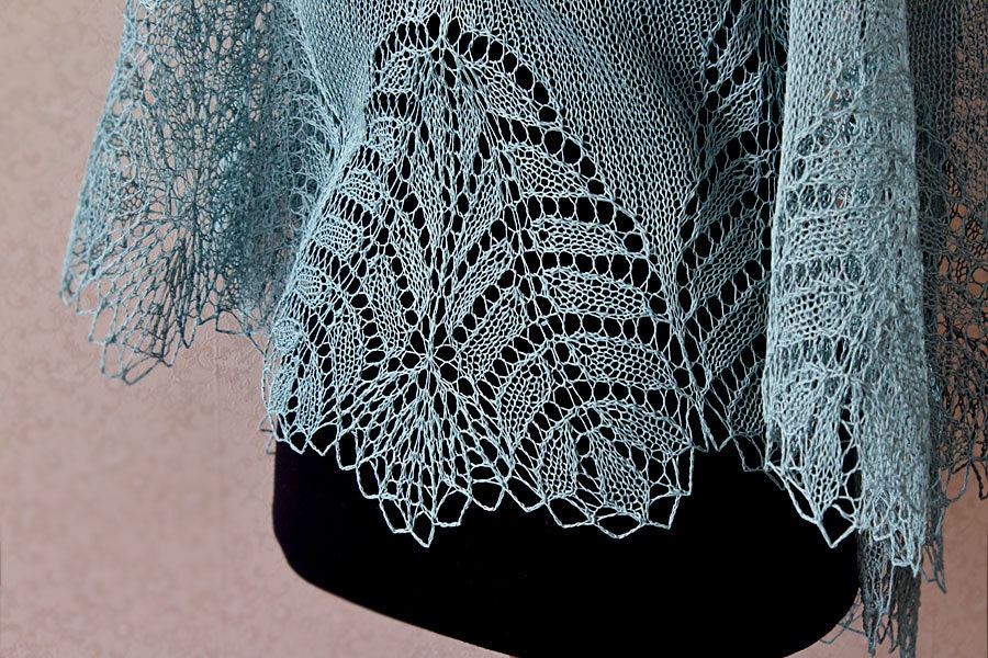 Handknitted Lace Linen Shawl Made to Order in Any Colour - Etsy