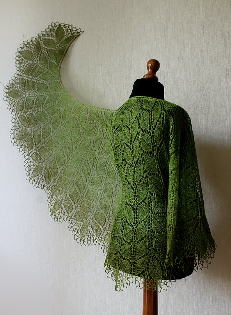 Handknitted Linen Lace Shawl Rectangular Brown Shawl - Etsy UK