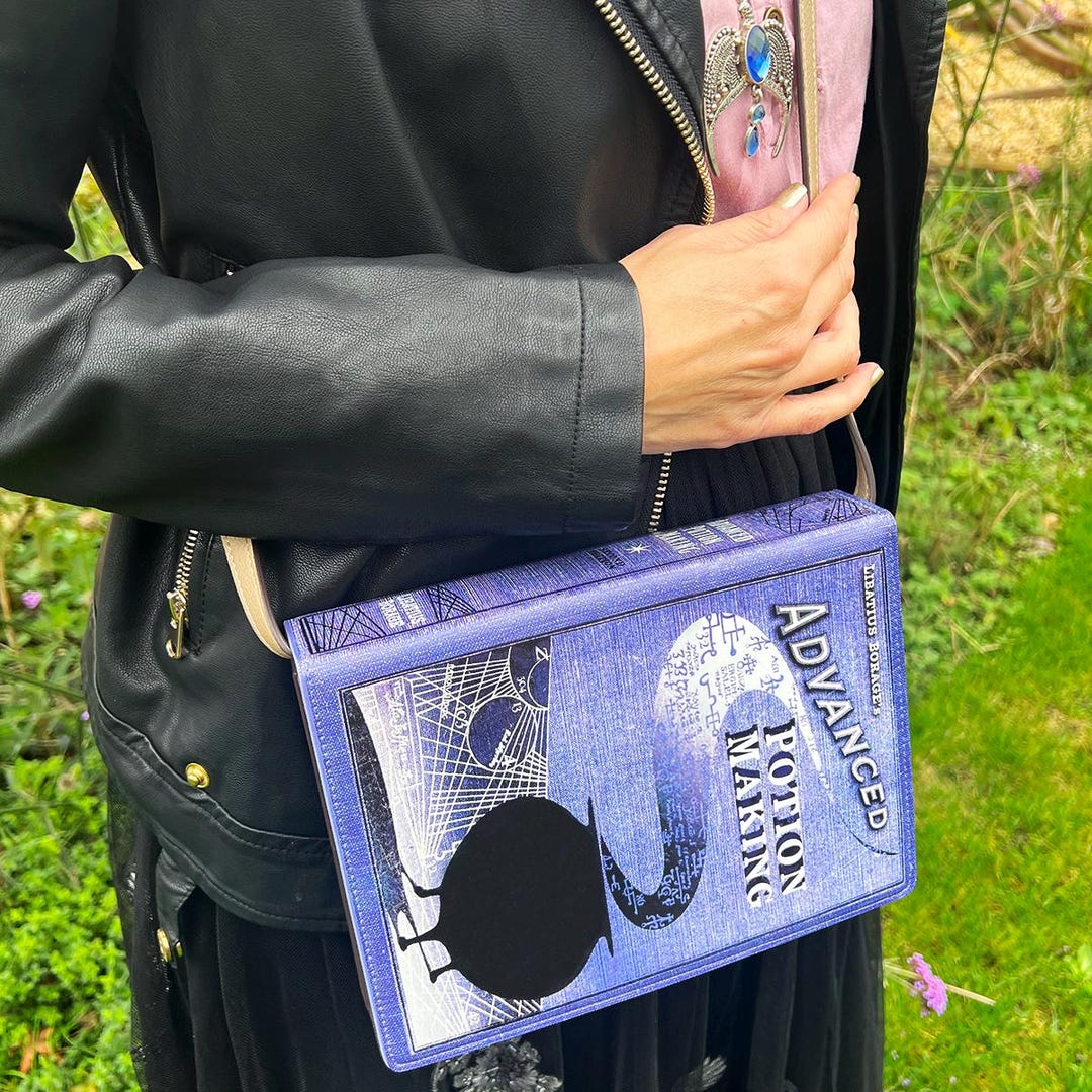 Klevercase Book Look Crossbody Shoulder Bag Purse With Advanced Potion Making Book Cover - Etsy