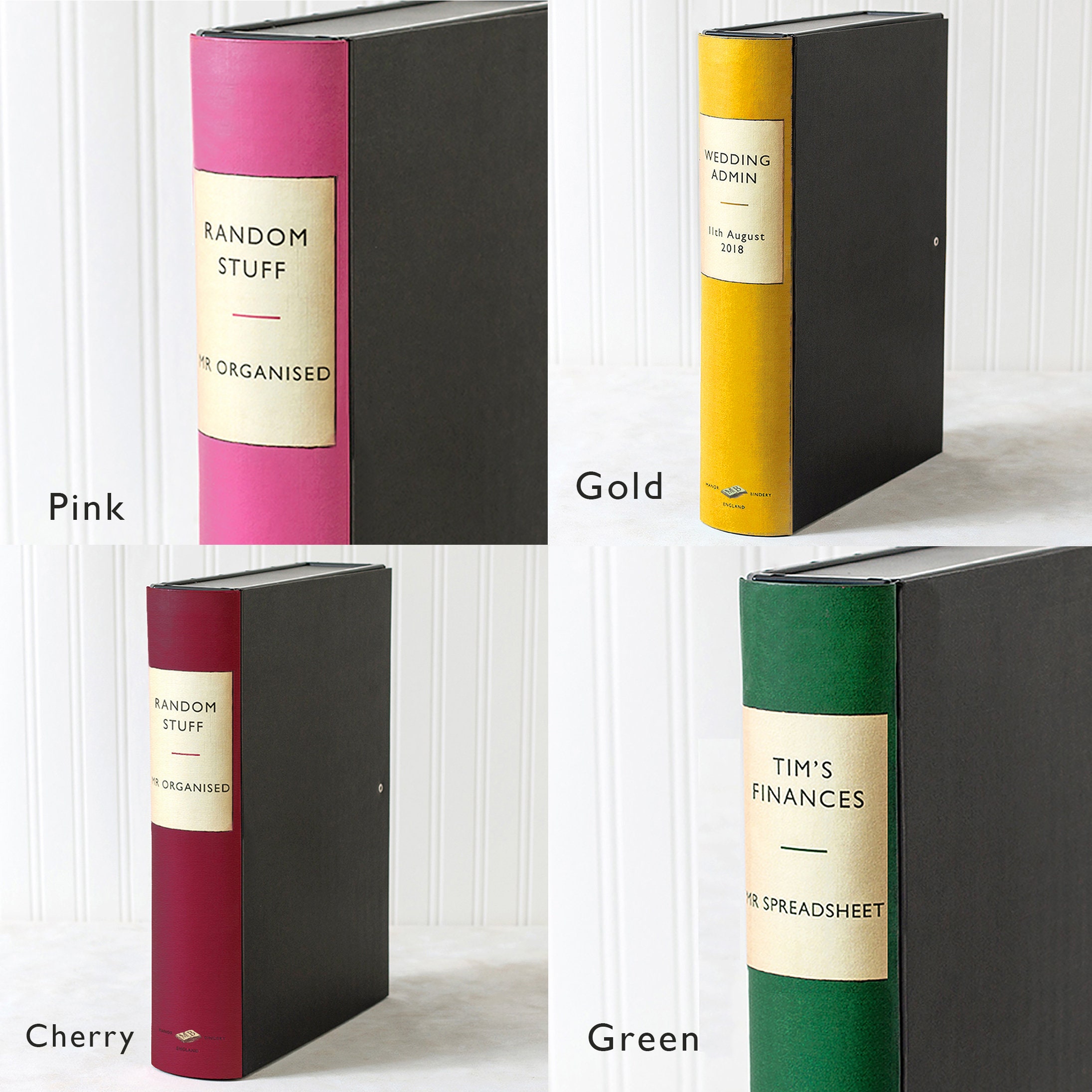 Modern Book Style Customised Office Files - Etsy UK