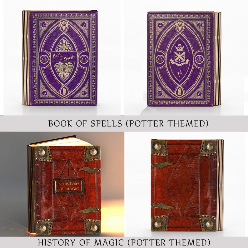 Grimoire Magic Book Light for Desk Reading Floor or Night - Etsy