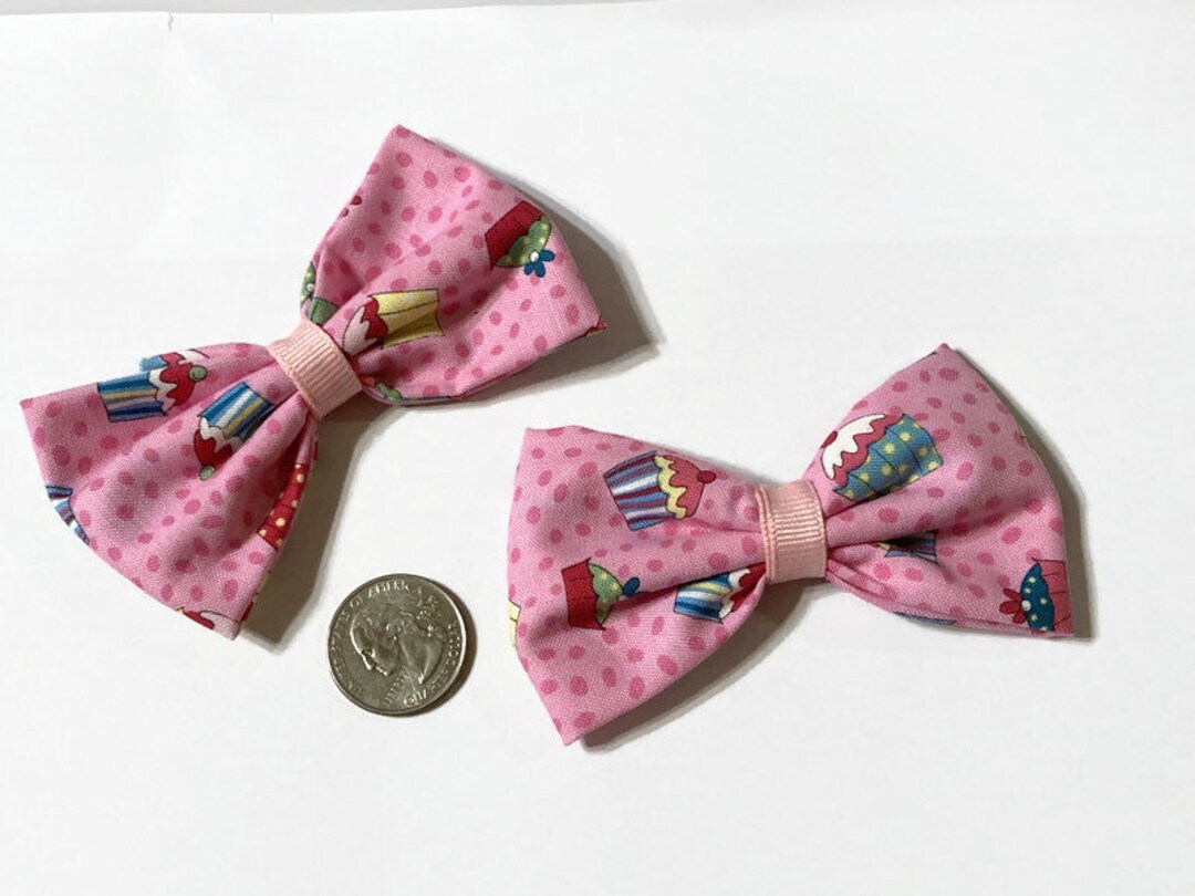 Cupcake Bows, Pink Bows, Kawaii Bows, Pigtail Bows, Bakery, Cupcakes ...