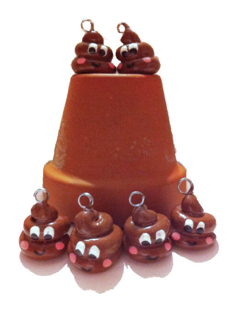 Happy Poo Polymer Charms Poop Charms Polymer Charms - Etsy