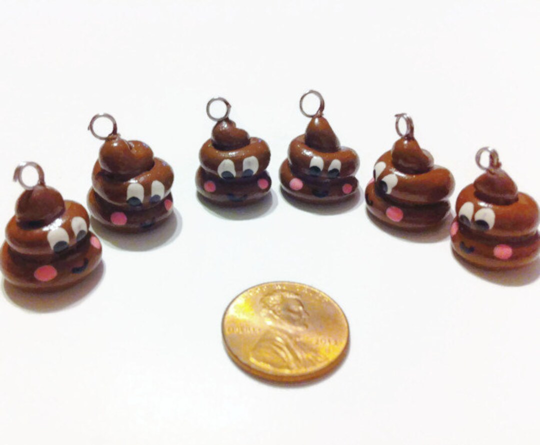 Happy Poo Polymer Charms Poop Charms, Polymer Charms, Polymer Clay ...