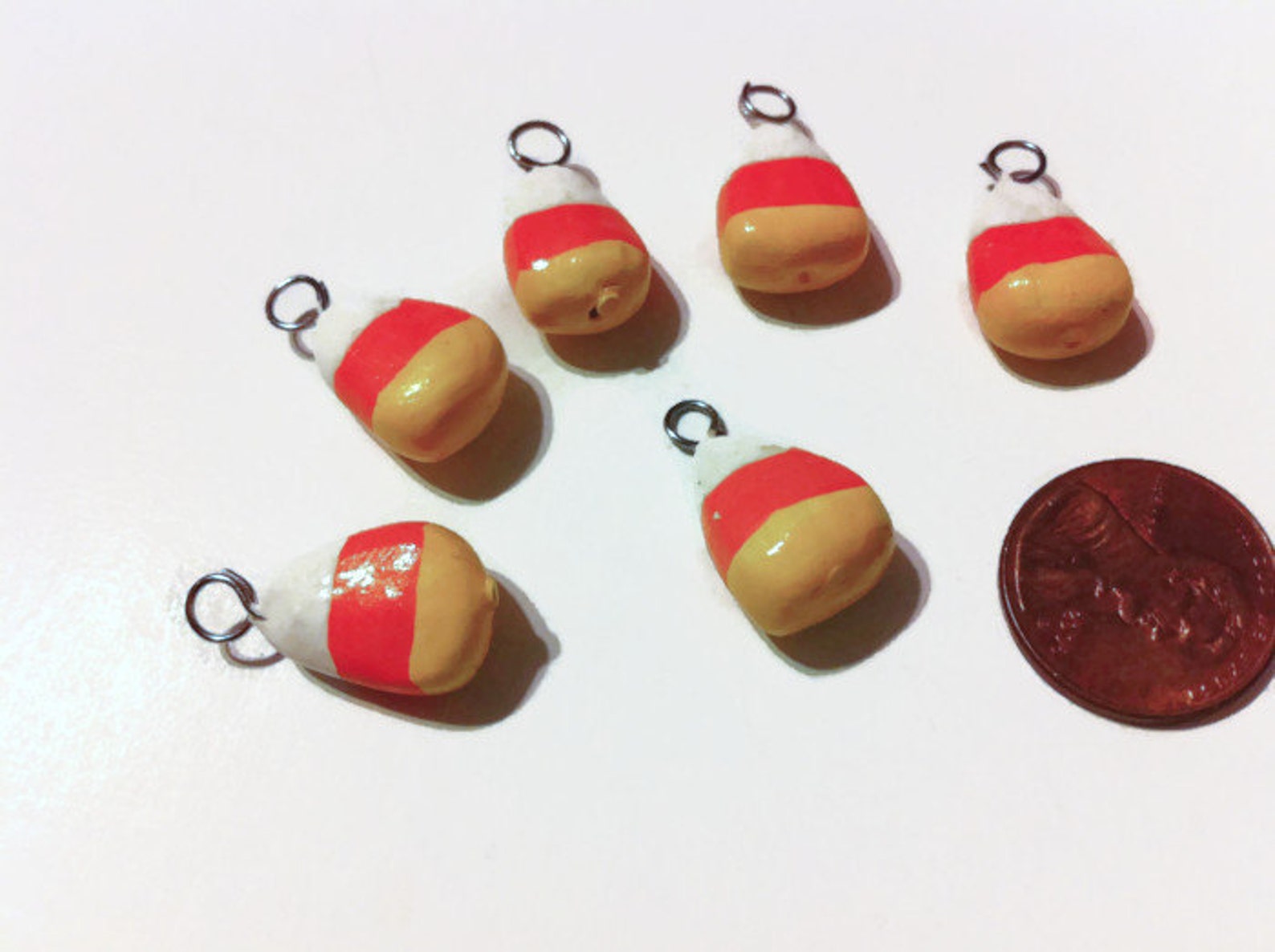 Candy Corn Charms Halloween Charms Polymer Clay Charms - Etsy