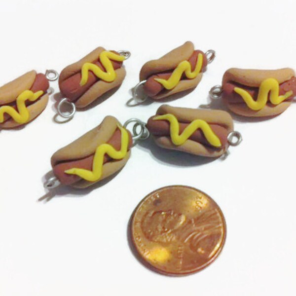 Hot Dog Charms - Etsy