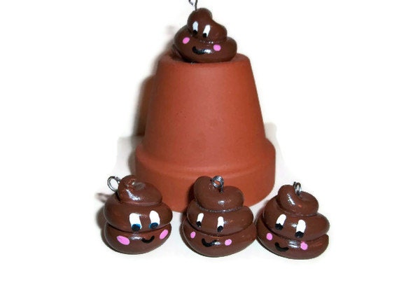 Happy Poo Polymer Charms Poop Charms Polymer Charms - Etsy