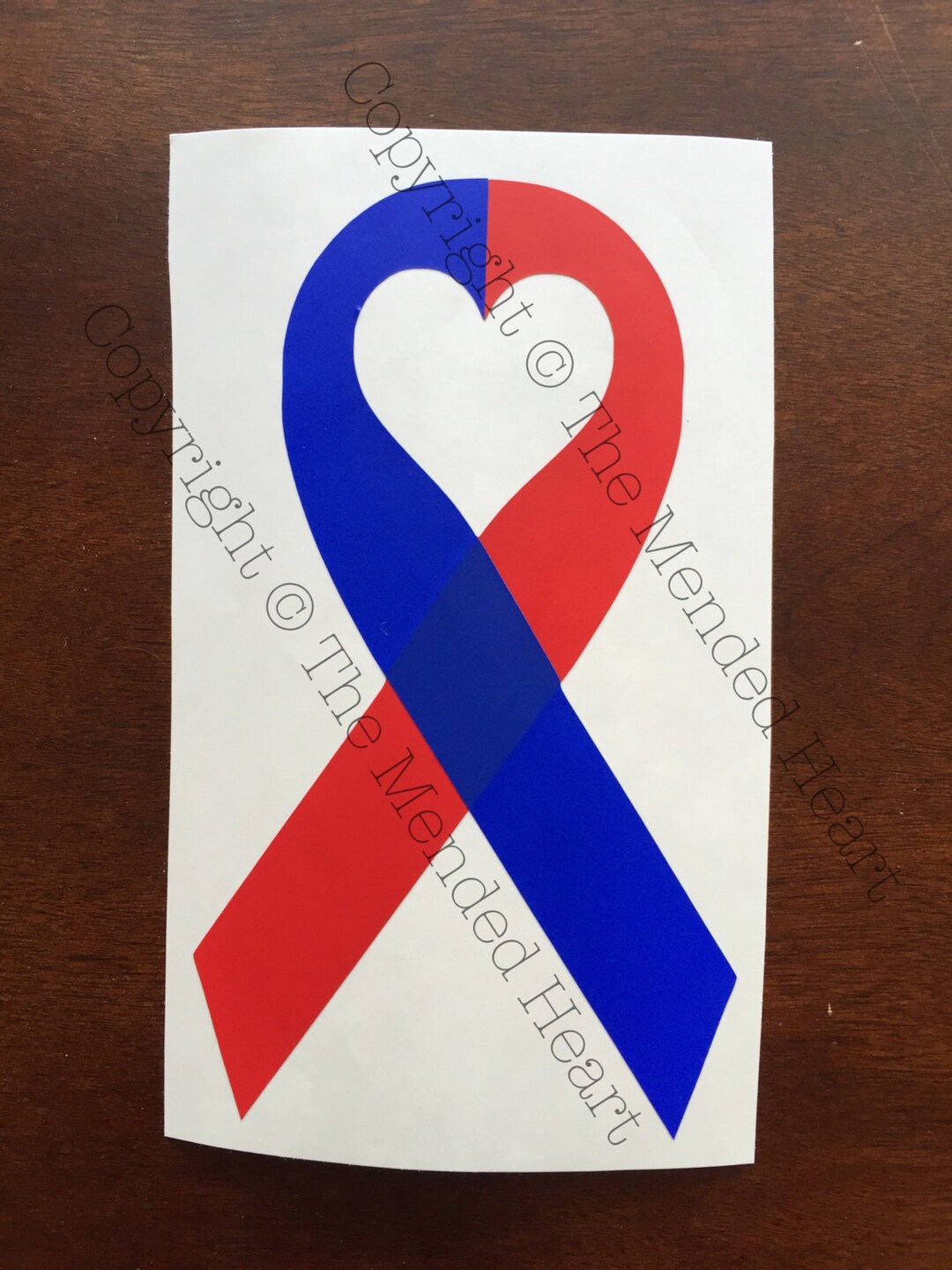 CHD Awareness Ribbon With Heart Center - Etsy