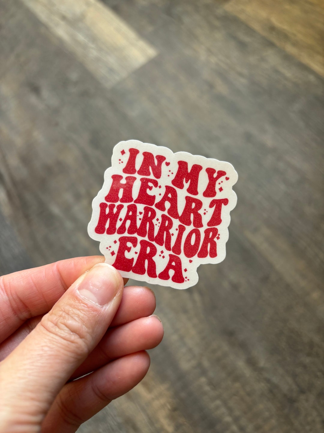 Heart Warrior Era Sticker CHD Awareness Stickers Water Bottle Sticker ...