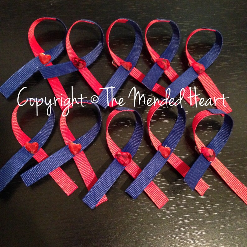 Handmade CHD Ribbon Pin - Etsy