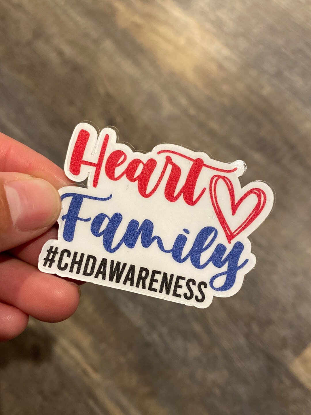 Heart Family Sticker CHD Awareness CHD Accessories Sticker Laptop ...