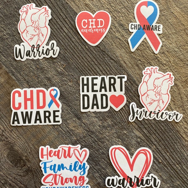 Chd Awareness Car Decals - Etsy